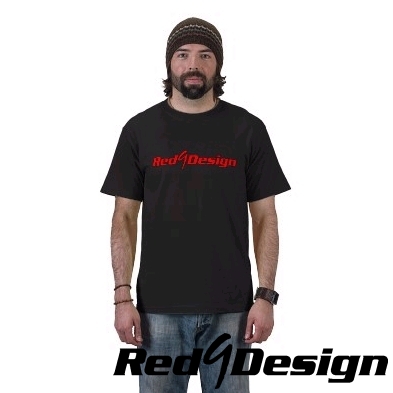 RED9DESIGN BLACK T SHIRT